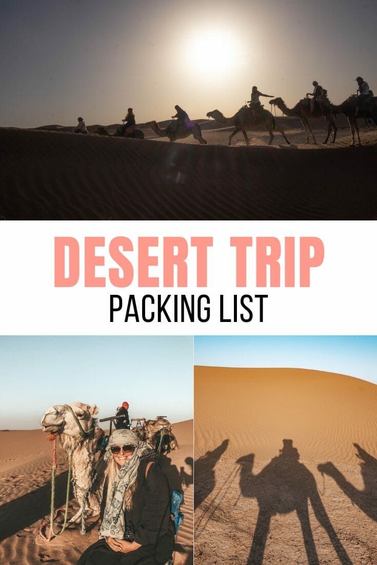 Ultimate Desert Trip Packing List - The Midnight Blue Elephant